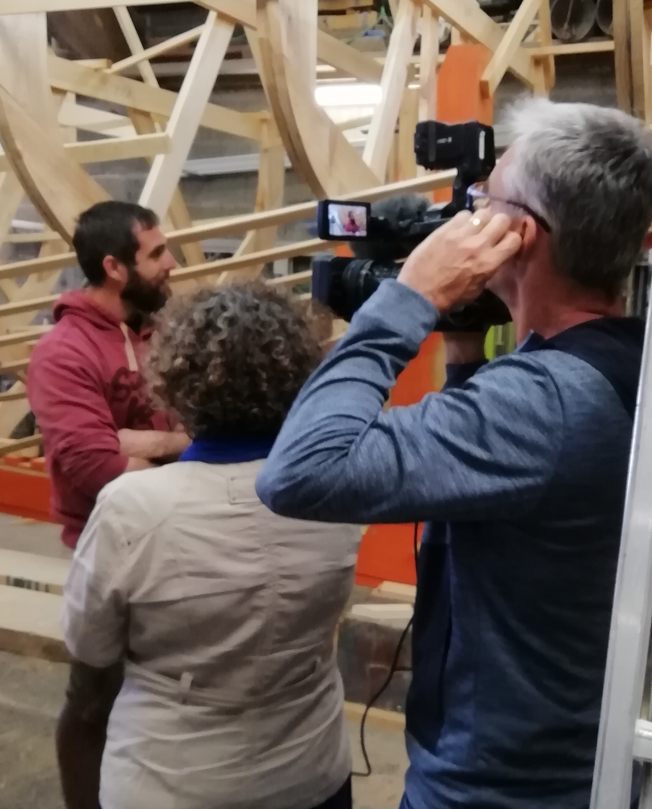 La voûte et le tournage de France 3 - Trois Mâts basque